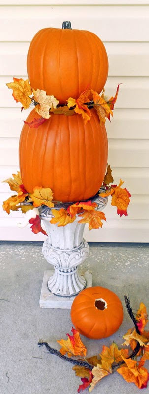 DIY Pumpkin Topiary | Life Tastes Good