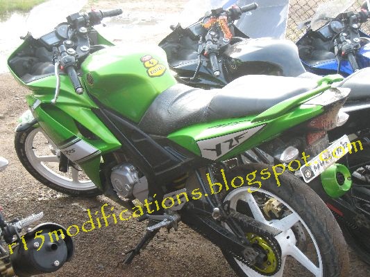 Yamaha R15 In Green ~ R15 MODIFICATIONS By Rahul Harwani