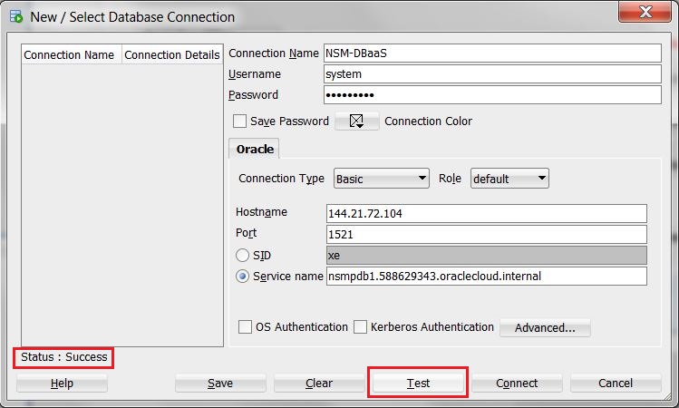 Netsoftmate Technical Blog Step 7 Oracle Dbcs Connecting To A Database Service Using