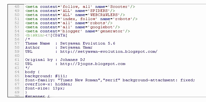Fitur-Fitur Baru Blogger HTML Editor - Setyawan Evolution