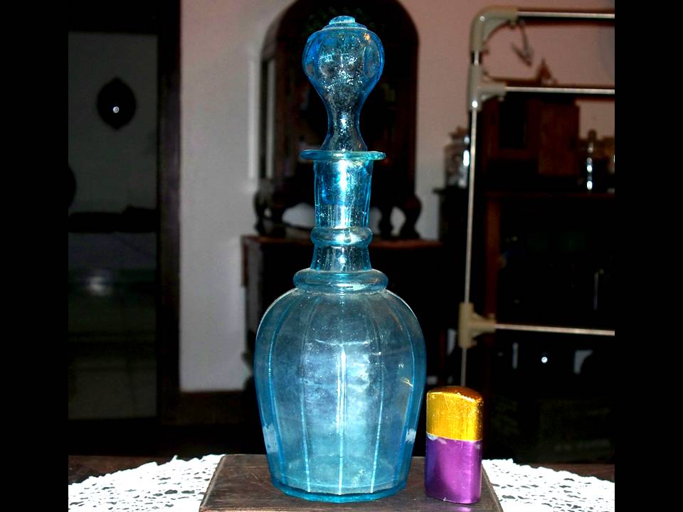 Camp-nya Mak Iyen: Antique Blue Decanter #2 - Hermann Heye Hamburg ...