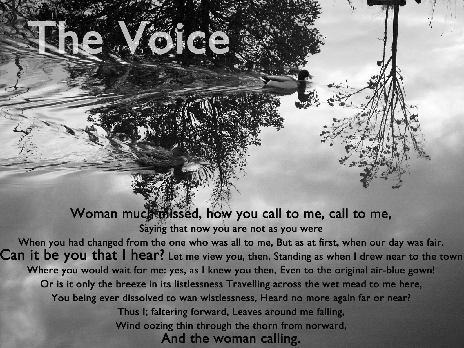 Doris Cake's Smiling Faces: Thomas Hardy, just another love poem ;O)