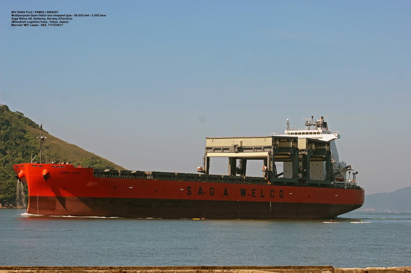 Santos Shiplovers: M/V Saga Fuji ; VRMS3, MPP Open Hatch type box ...