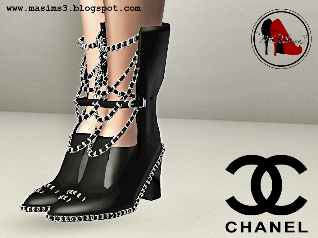 My Sims 3 Blog: Chanel Chain Boots by MrAntonieddu