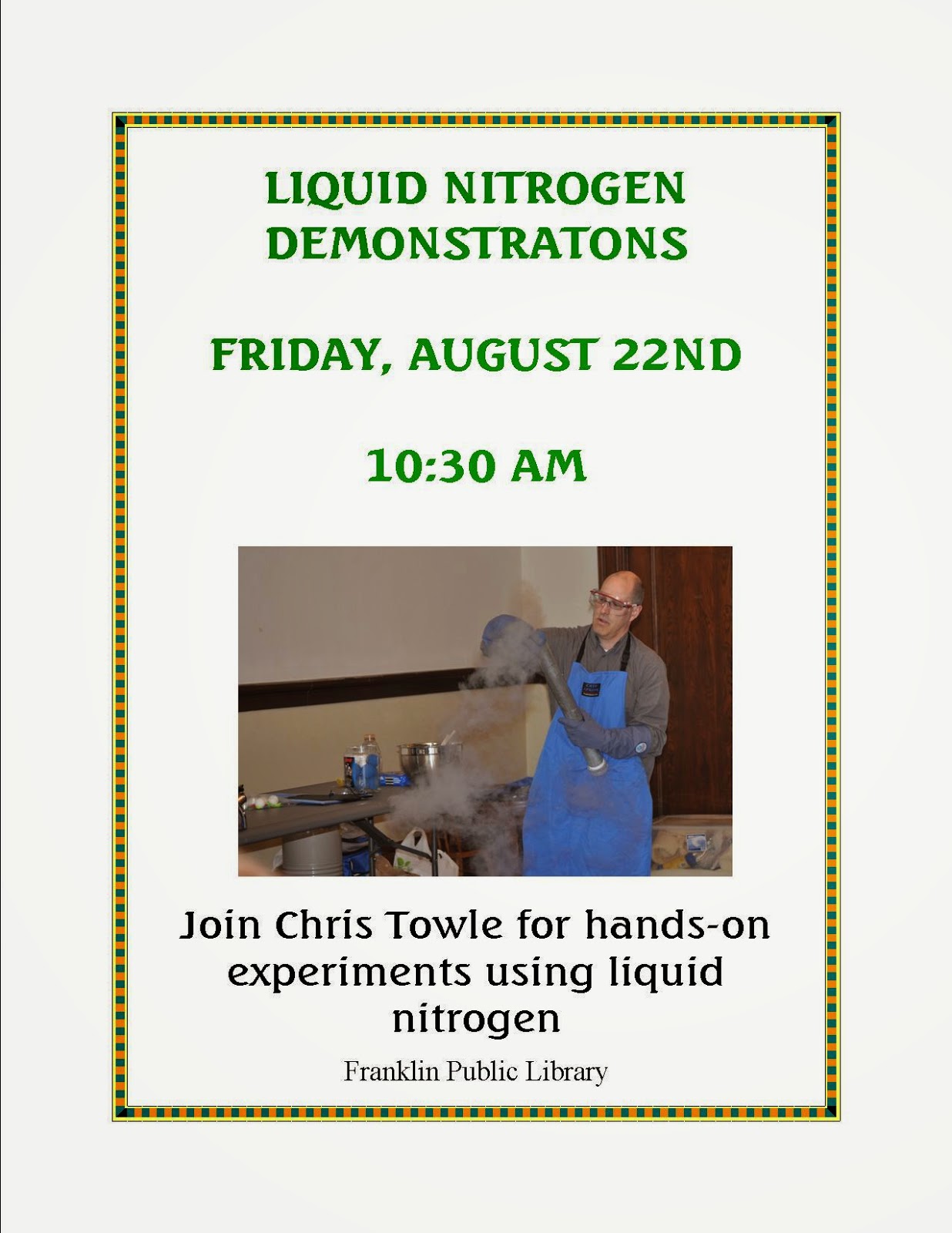 Franklin Public Library: Liquid Nitrogen Demonstrations