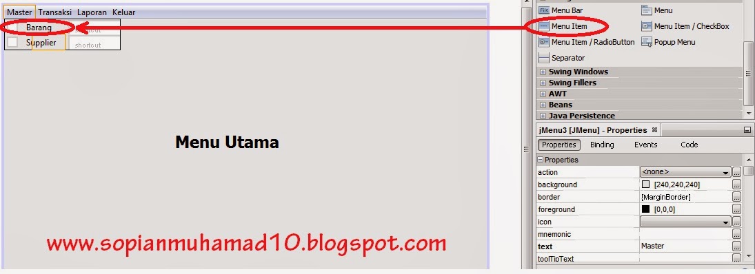 New Generation: Membuat Menu Utama dengan Netbeans