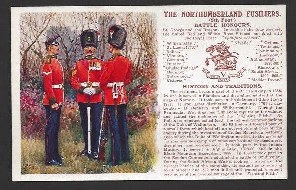 British Army Lineage: 5th Regiment of Foot / The Northumberland Fusiliers