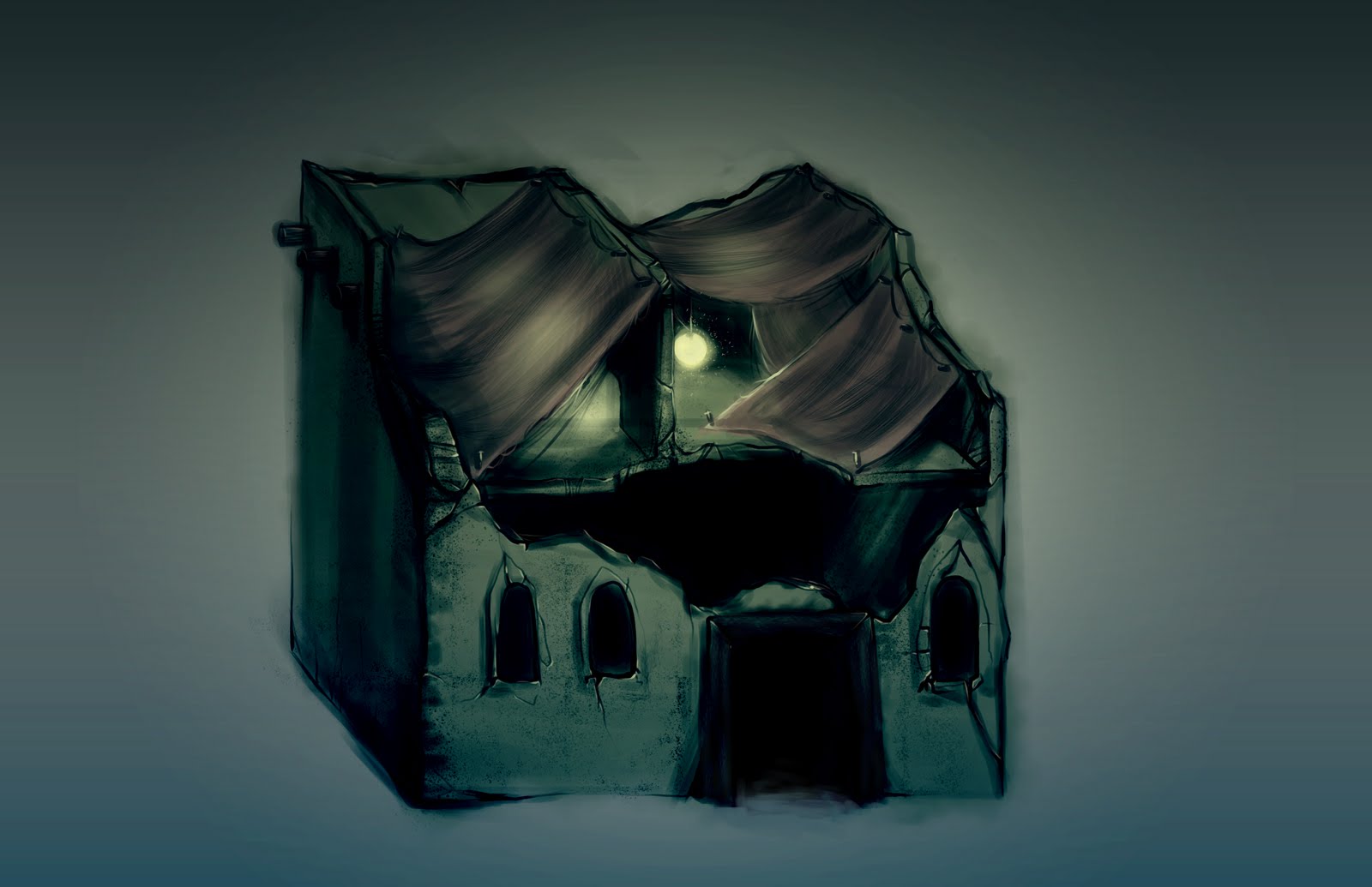 Concept Art - Fall 2011 - MICA: Corey Zimmer - Aladdin's Home