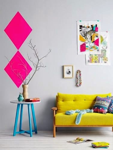 PINTURAS NEOVAL: UNA PARED DE DOS ROMBOS