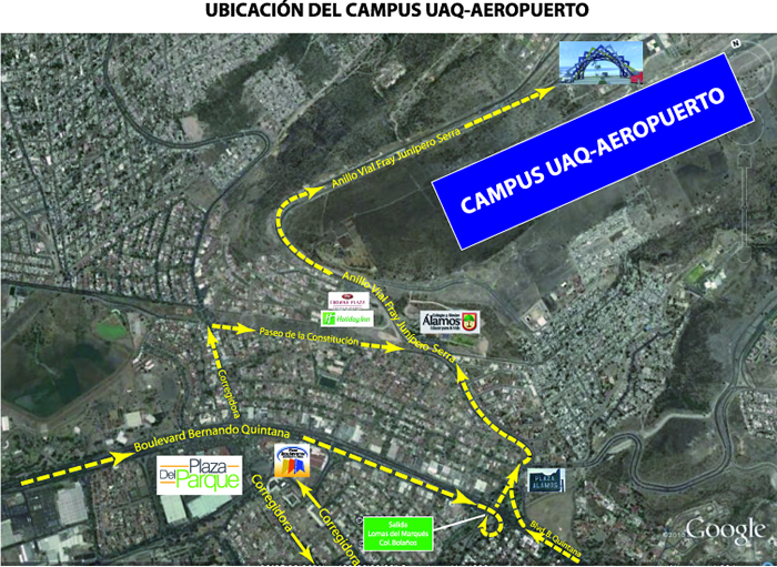 Universidad Autónoma de Querétaro: nuevo mapa