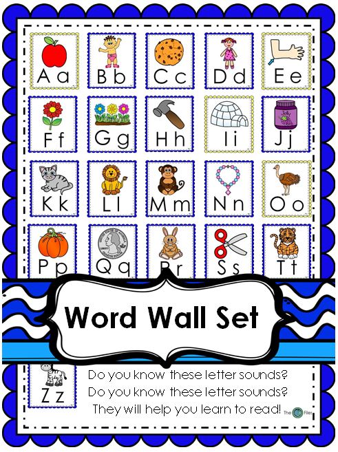 The K Files: UPDATED: Letter Sounds Word Wall Set!