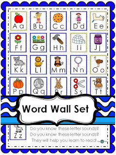 The K Files: UPDATED: Letter Sounds Word Wall Set!