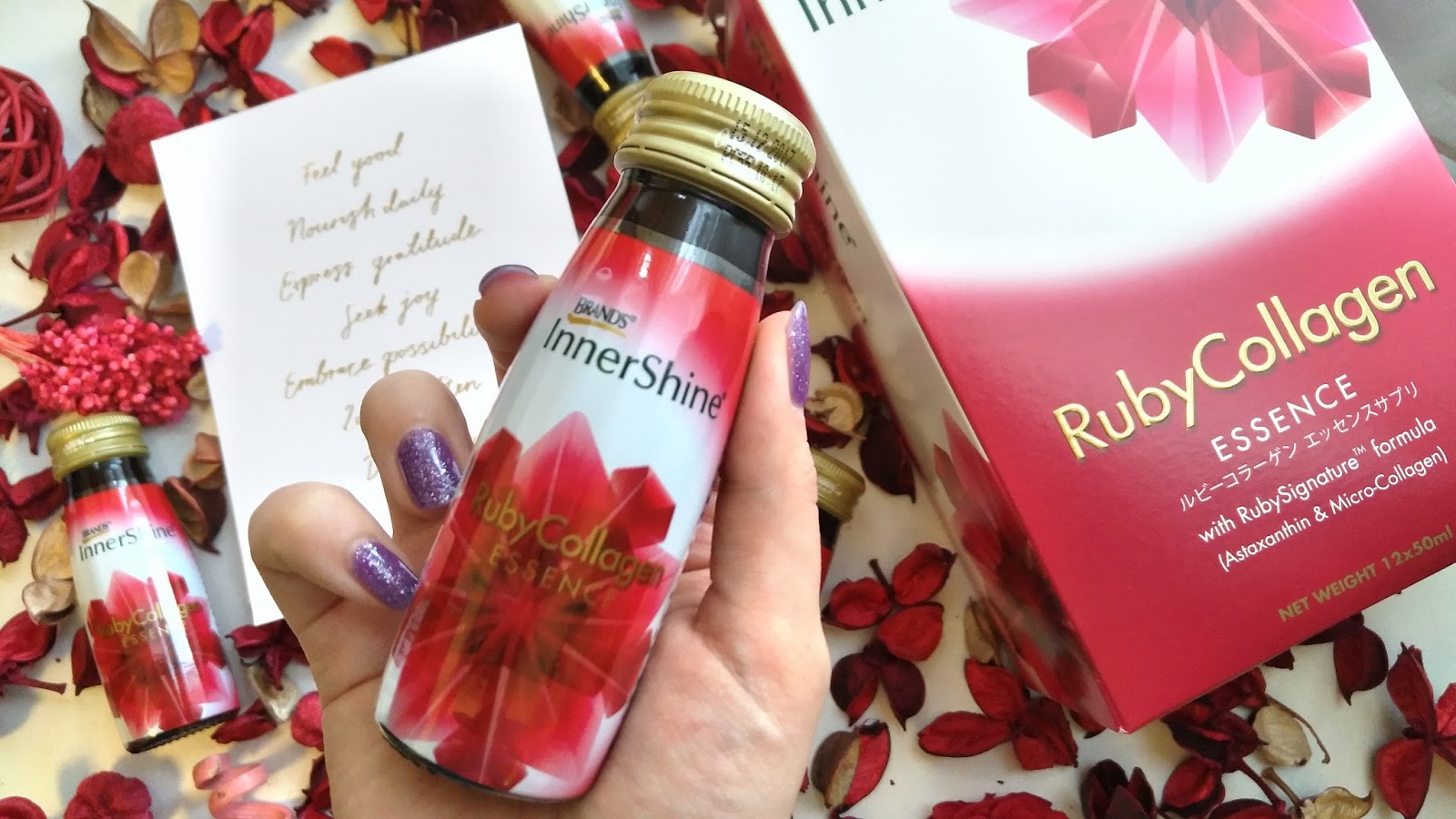 BRAND’S® InnerShine® RubyCollagen Essence Drink Review - The Perfect x Imperfection