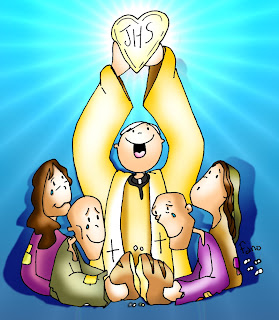 Recursos CM: 9 Dibujos Fano: " CORAZÓN DE JESÚS"
