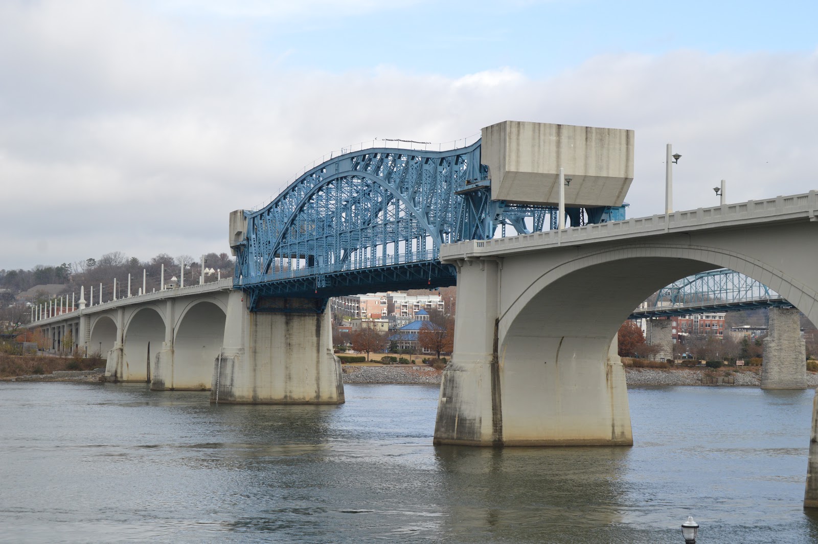Industrial History: 1917 Market Street Bridge over Tennessee River in ...