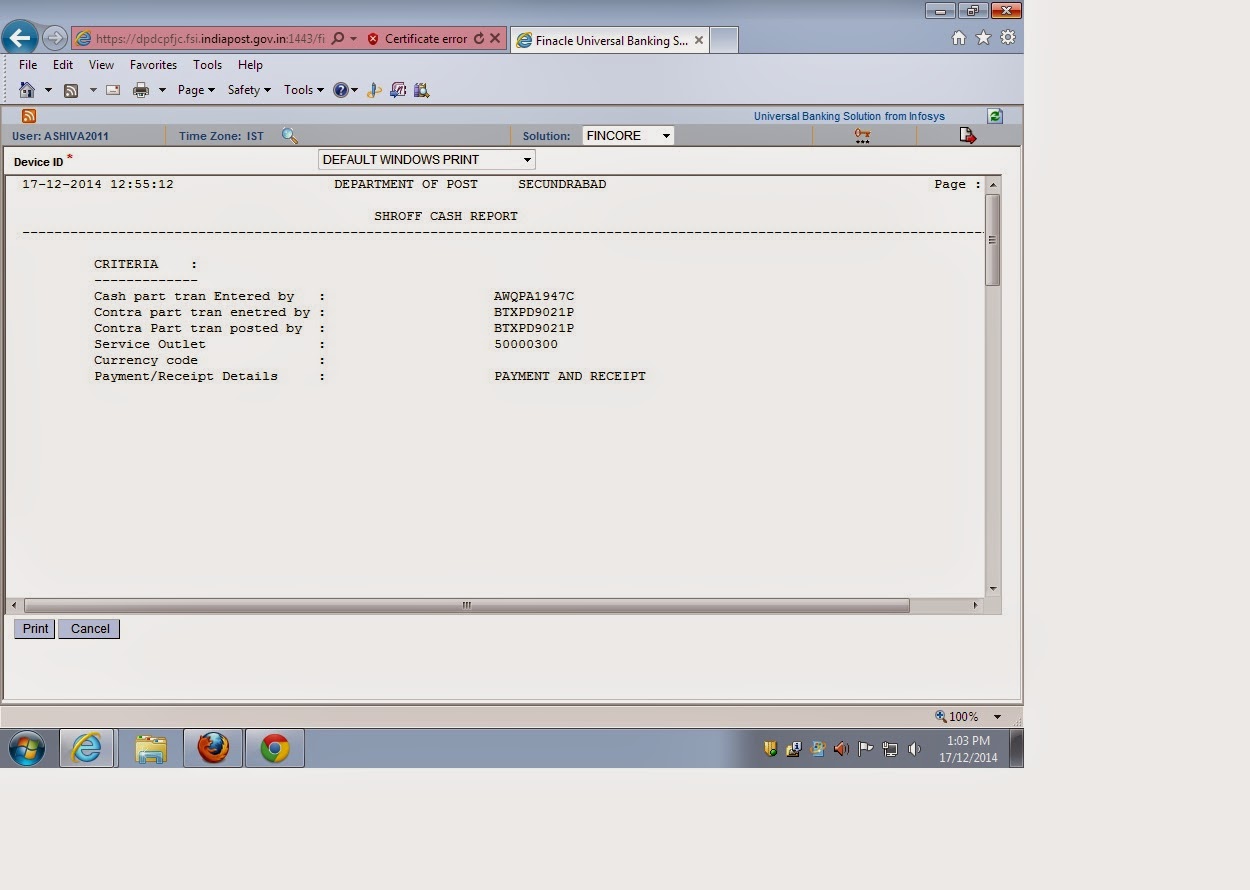 To find the Teller Transaction Report in Detail - POFINACLEGUIDE