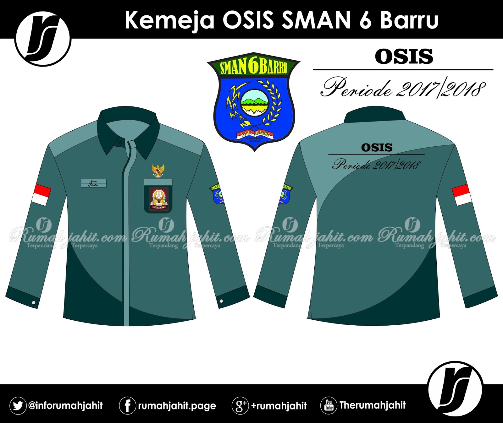 16+ Desain Kemeja Osis