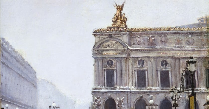 Peinture Française du 19ème Siècle: Outside the Opera, Paris (1879)