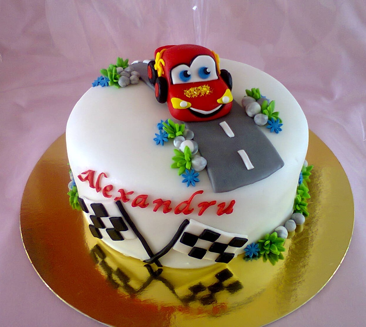 Torturi pentru copii in Constanta: Tort Fulger McQueen pt Alexandru