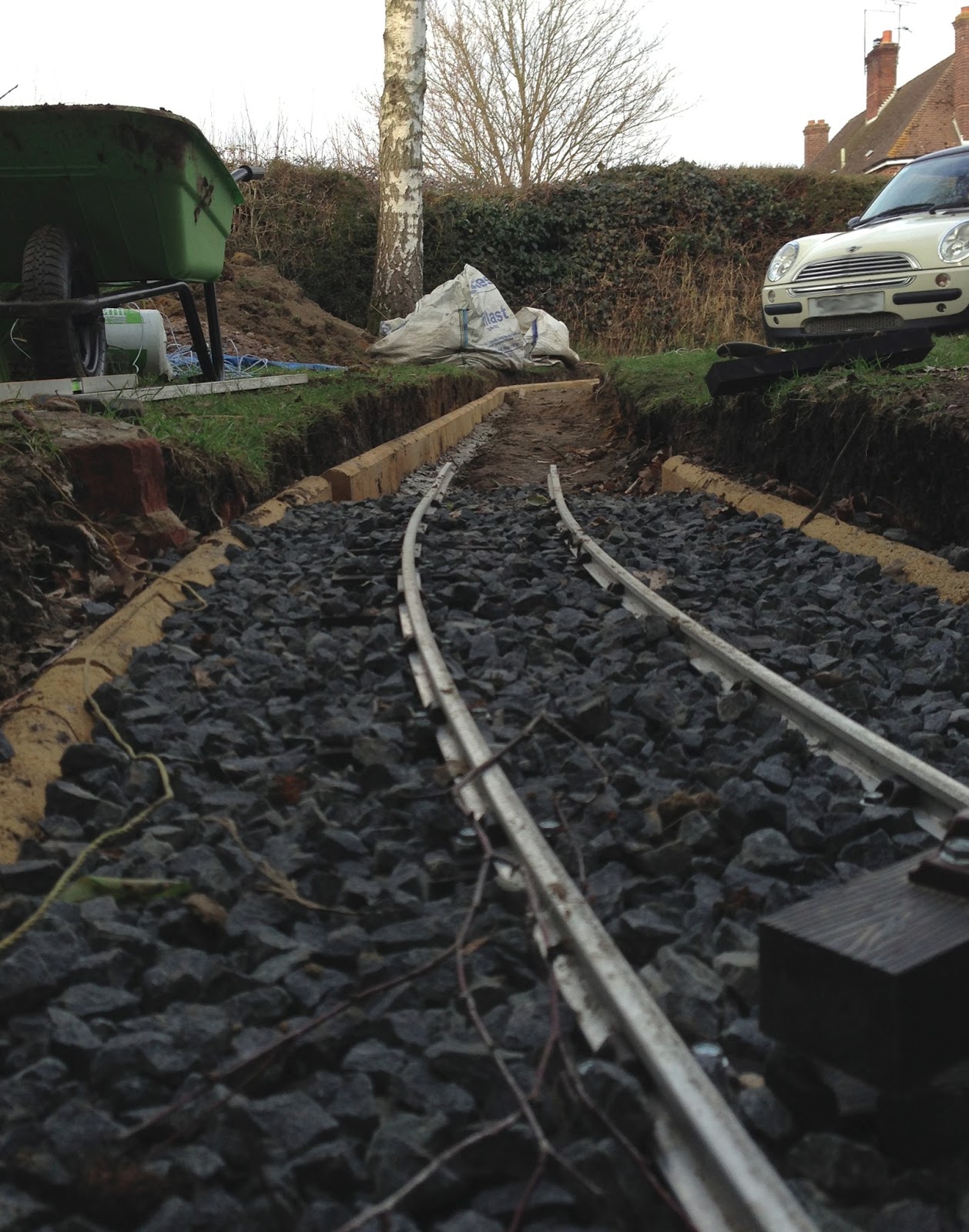 Great Woodchurch Railway: Construction