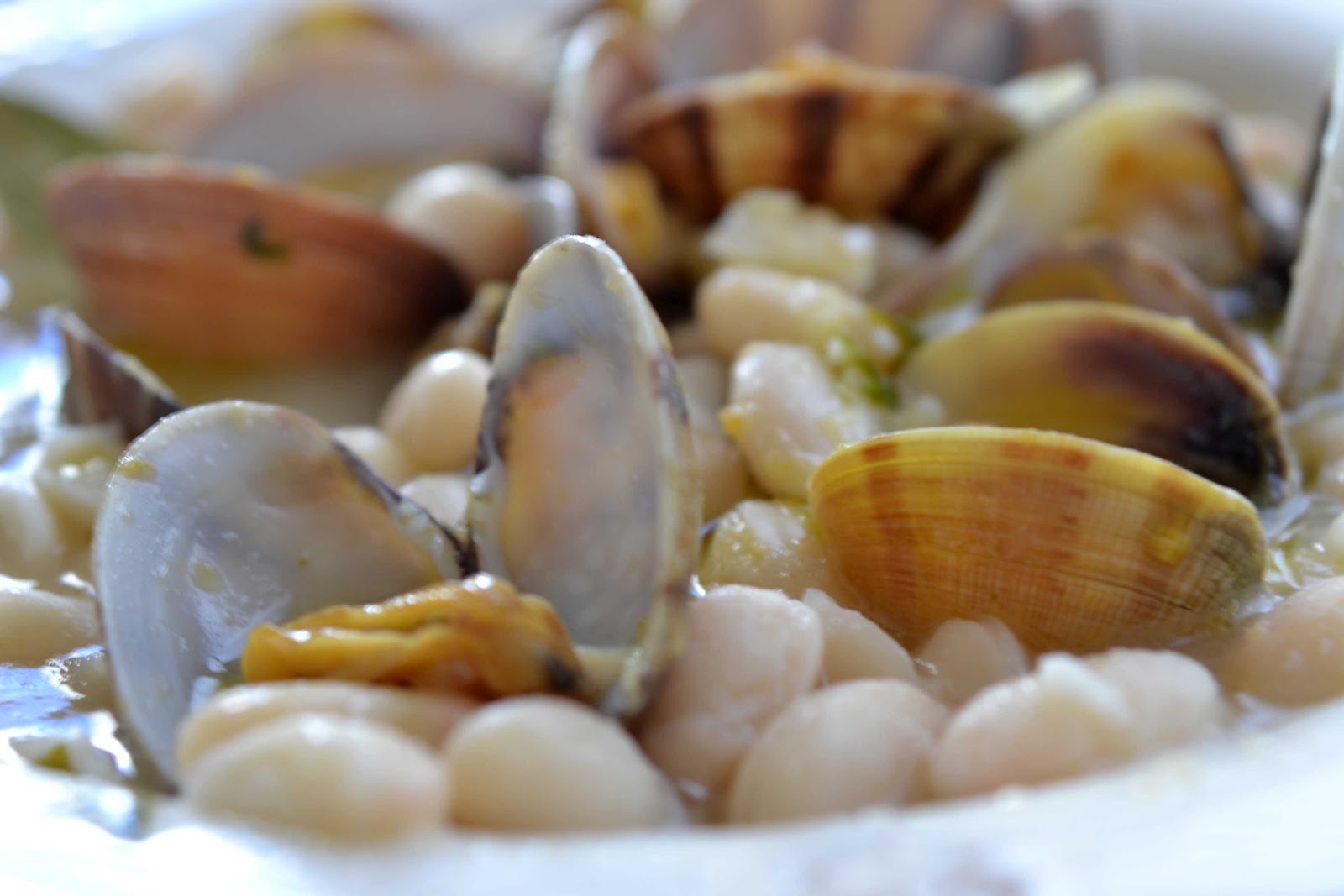 White beans with clams (fabes con almejas)