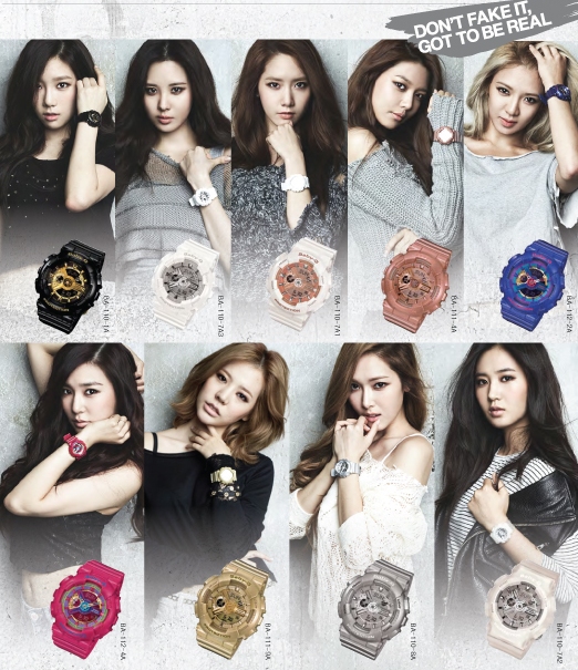 Girls’ Generation photos for Casio’s ‘Baby-G’ | PINKS LAND