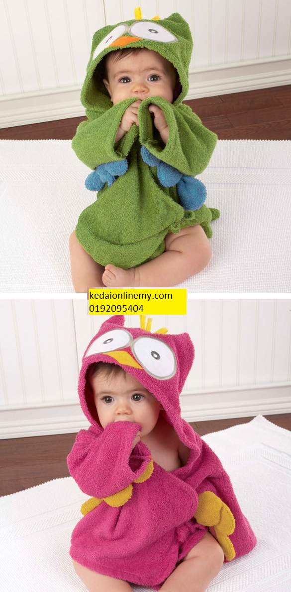Tuala Baju Mandi Bayi Baby Lembut Berkualiti - kedai online