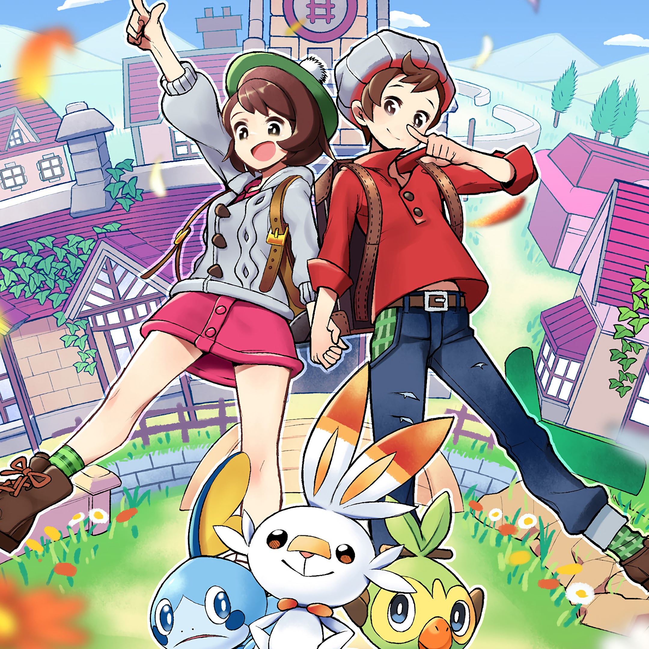 Pokemon Sword and Shield, Pokemon Trainer, Starter Pokemon, 4K, #62 ...