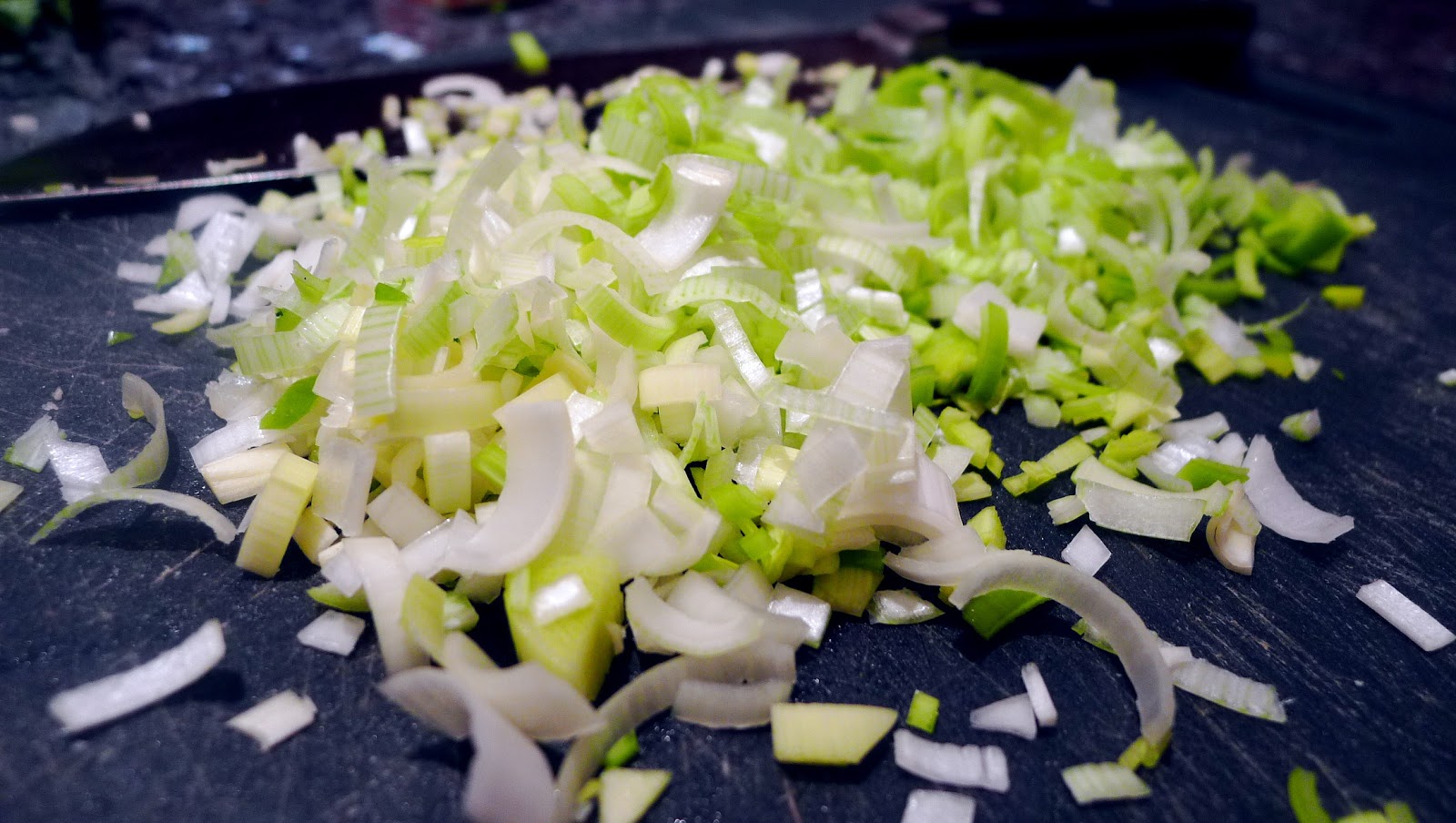 newFOOD tuesdayz: Leek, Garlic and Shrimp Pasta