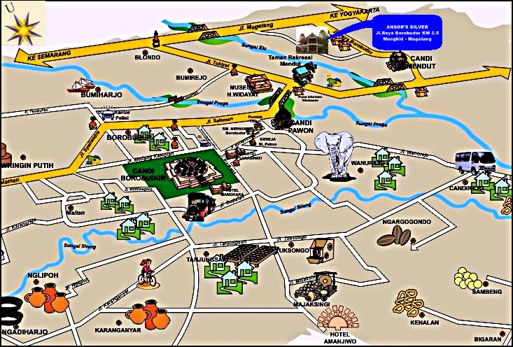 ANSOR SILVER BOROBUDUR and HANDYCRAFT