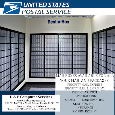 D & B Computer Services is offering a US Postal services