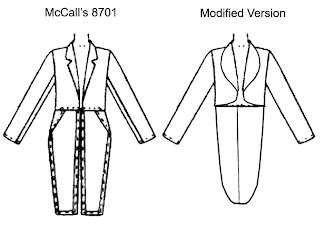 Columbia's Closet: Modifying A Tailcoat Pattern