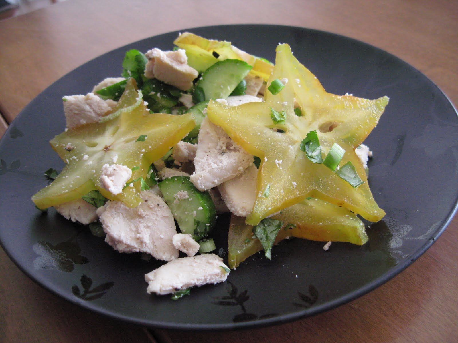 Distinctive Charm: Thai Star Fruit Chicken Salad