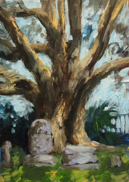 One Painting a Day: Cemetery II