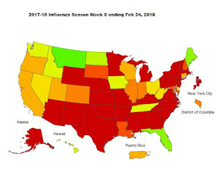 Avian Flu Diary: FluView Week 8: Influenza Activity Decreases For ...