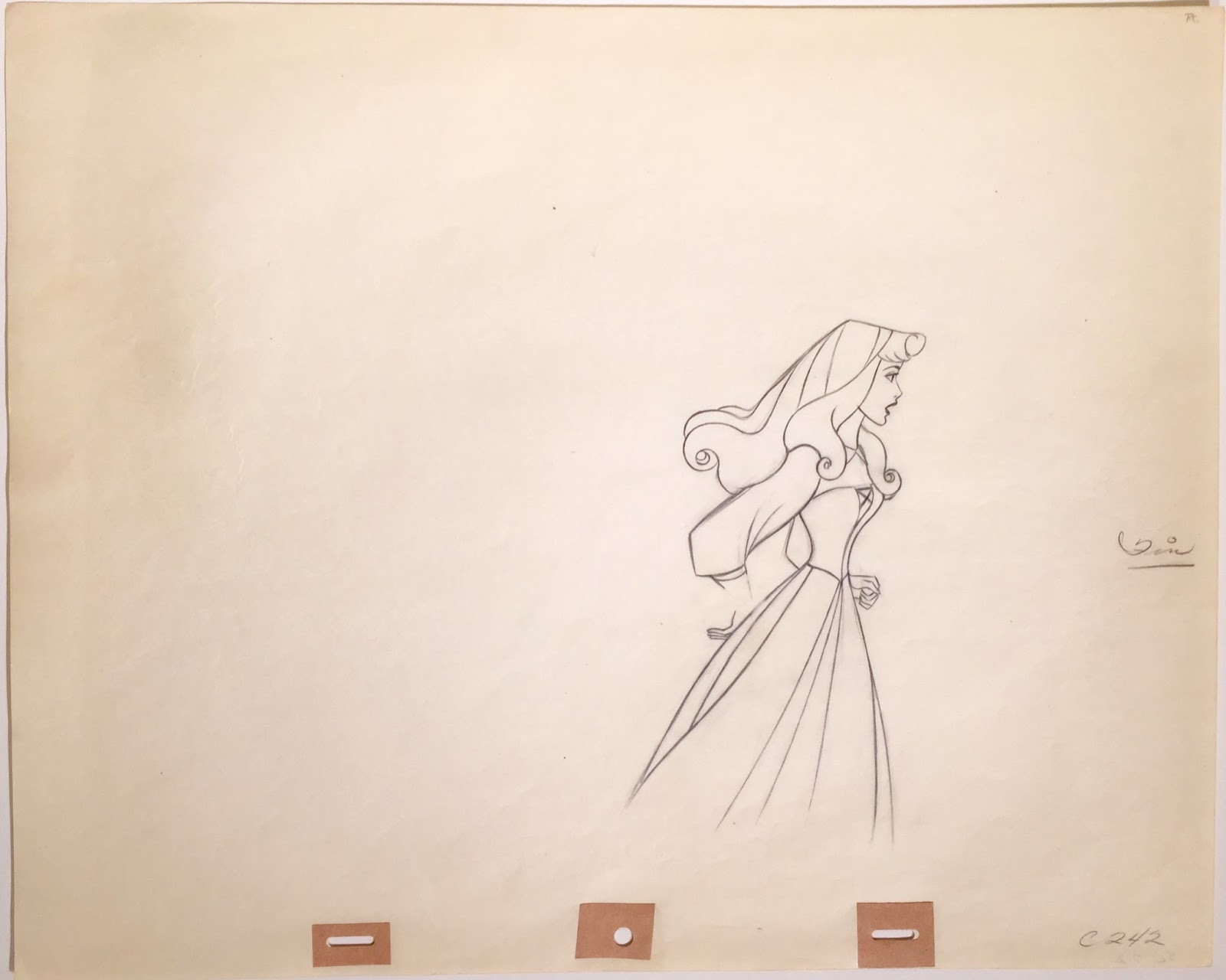 Animation Collection: Original Production Drawing of Briar Rose from ...