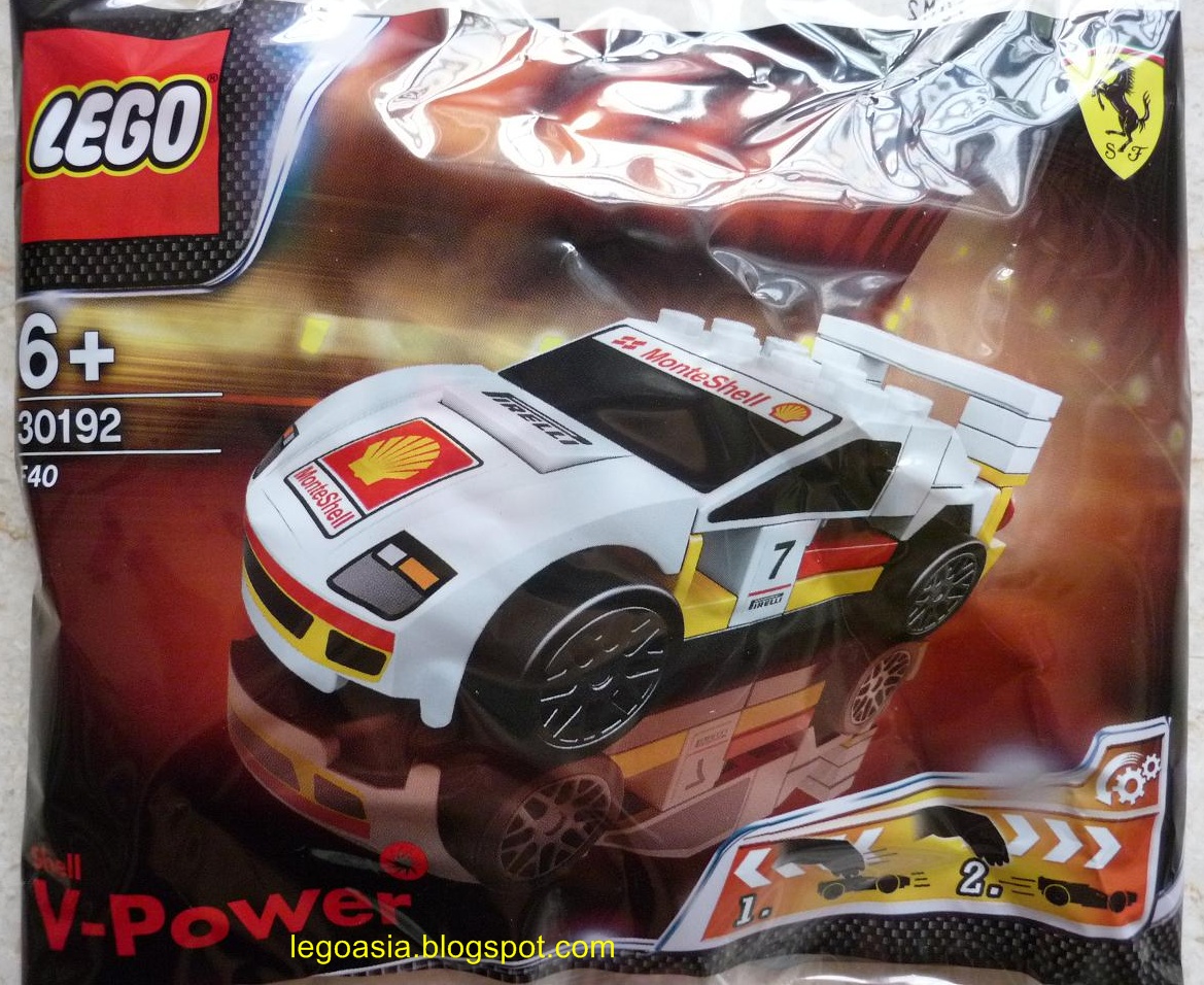 Lego Asia: Lego 30192 Ferrari Shell F40 (No.4) Review