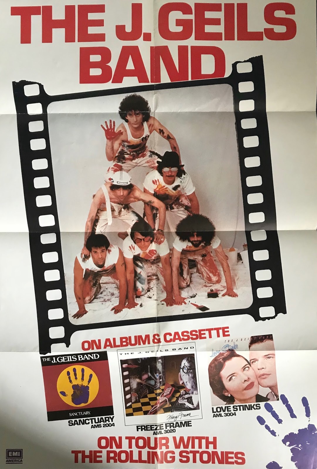 Memorabilia: The J. Geils Band UK EMI America Large Promo Poster ~ The ...