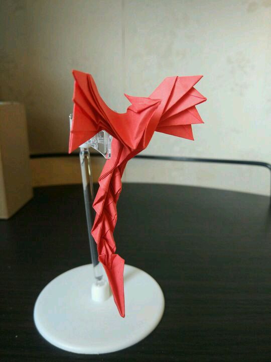 Diagram Little Phoenix-Old Zhu Xi - Ruby Book Origami
