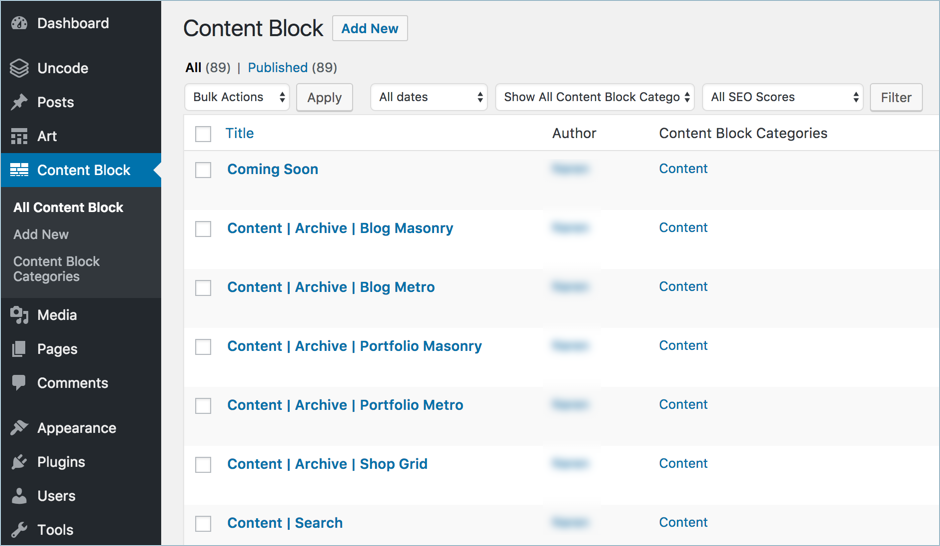Uncode WordPress Theme
