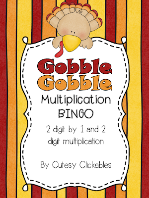 Collaboration Cuties: Fun Thanksgiving Multiplication Practice Freebie ...