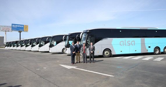 Nueva flota de 14 autobuses de la concesión Madrid-Guadalajara de Alsa ...