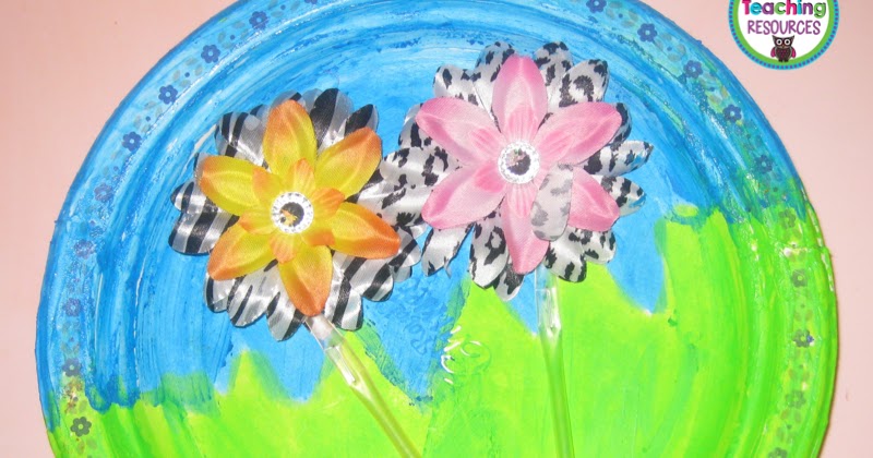 Paper Plate Garden Craft - Primary Teaching Resources