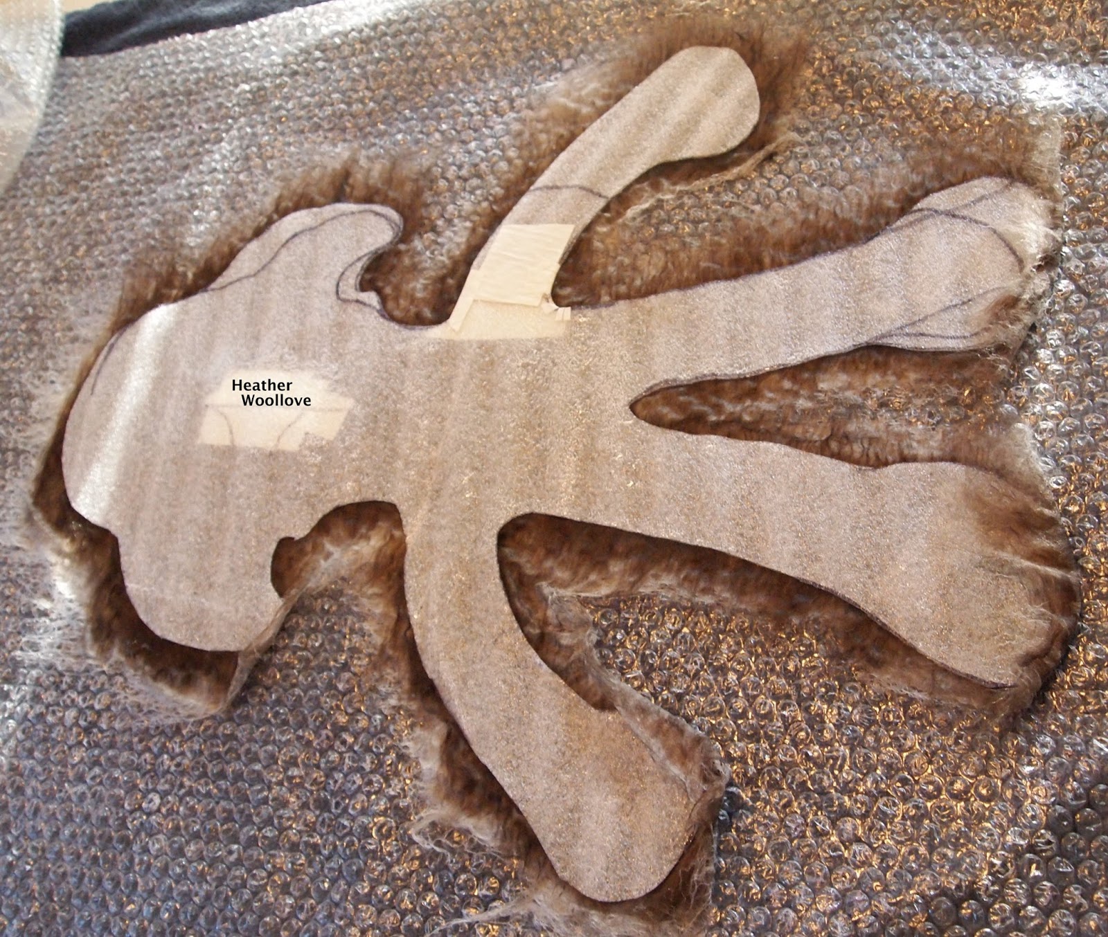Wool love-functional fiber art: Long-Limbed Creature for Hayes- Part 1