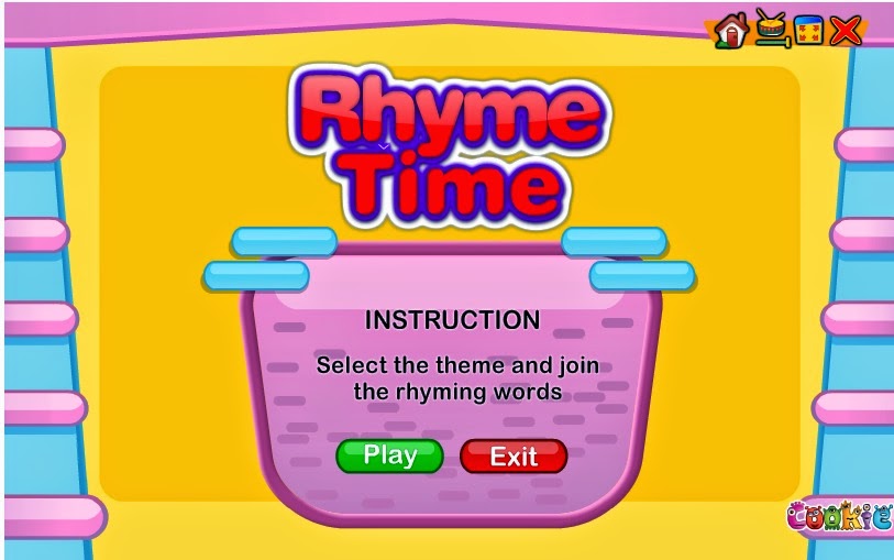 Teachers Zone123: The "Rhyme Time" Game