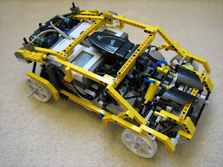 LEGOs and Robots: Four Wheel Drive Car Super Addition V1