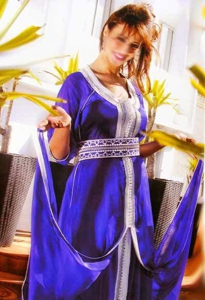 Caftan Bleu 2015 - Boutique Caftan à Paris & Fes - Caftan Haute couture ...