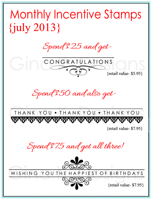 Gina K. Designs- StampTV blog: July 2013