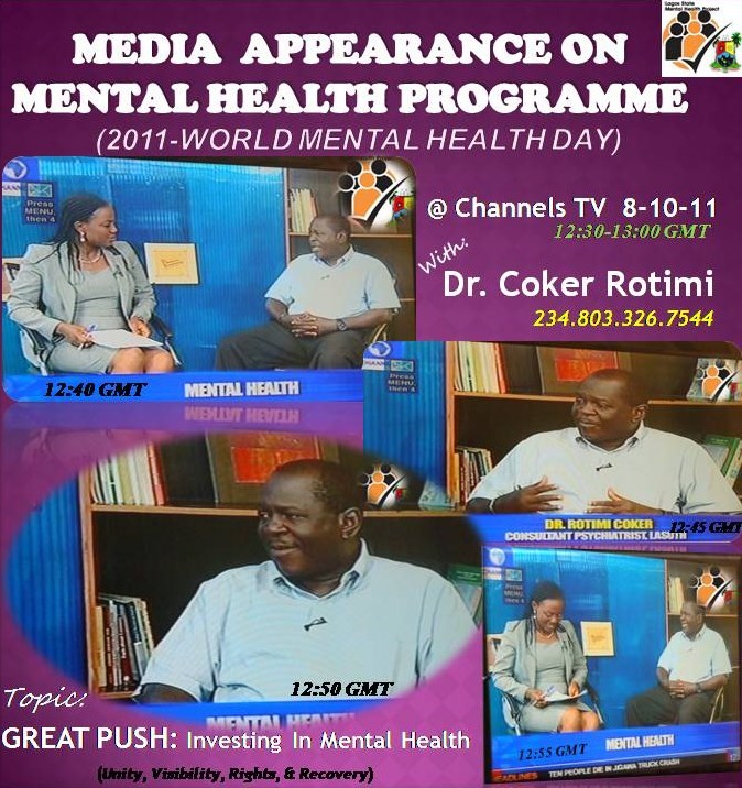 Mental Health Foundation-Nig.: MEDIA APPEARANCE ON 2011 World MENTAL ...