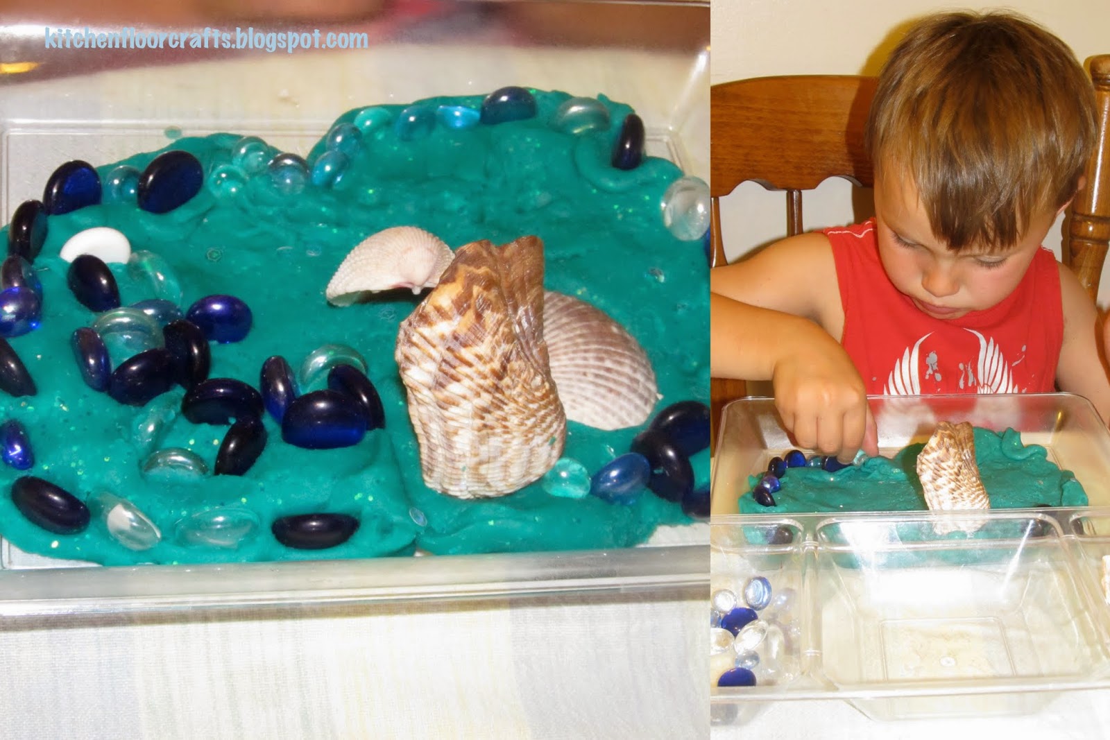 Kitchen Floor Crafts: 3 Ways to Play with Shells